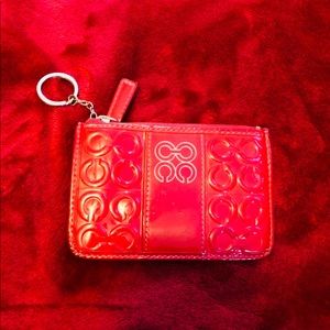 Coach | Accessories | Authentic Coach Key Ring With Zipper Pouch | Poshmark